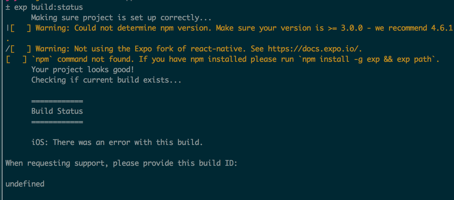 Build Stuck Ios There Was An Error With This Build Cannot Start New Build As There Is A
