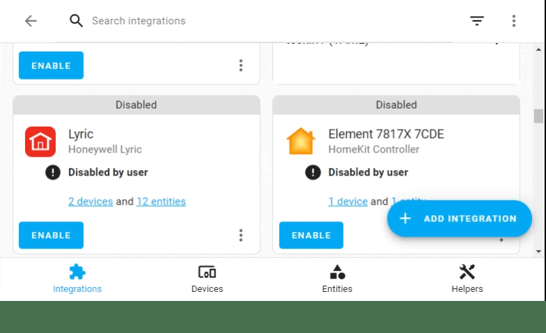 Attempting to re-enable disabled integrations never sends a websocket message · Issue #12546 ...