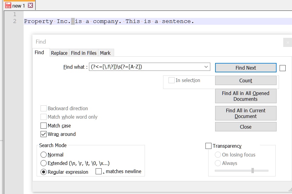 Regex Search In Look Behind Is Case insensitive Issue 7835 Notepad