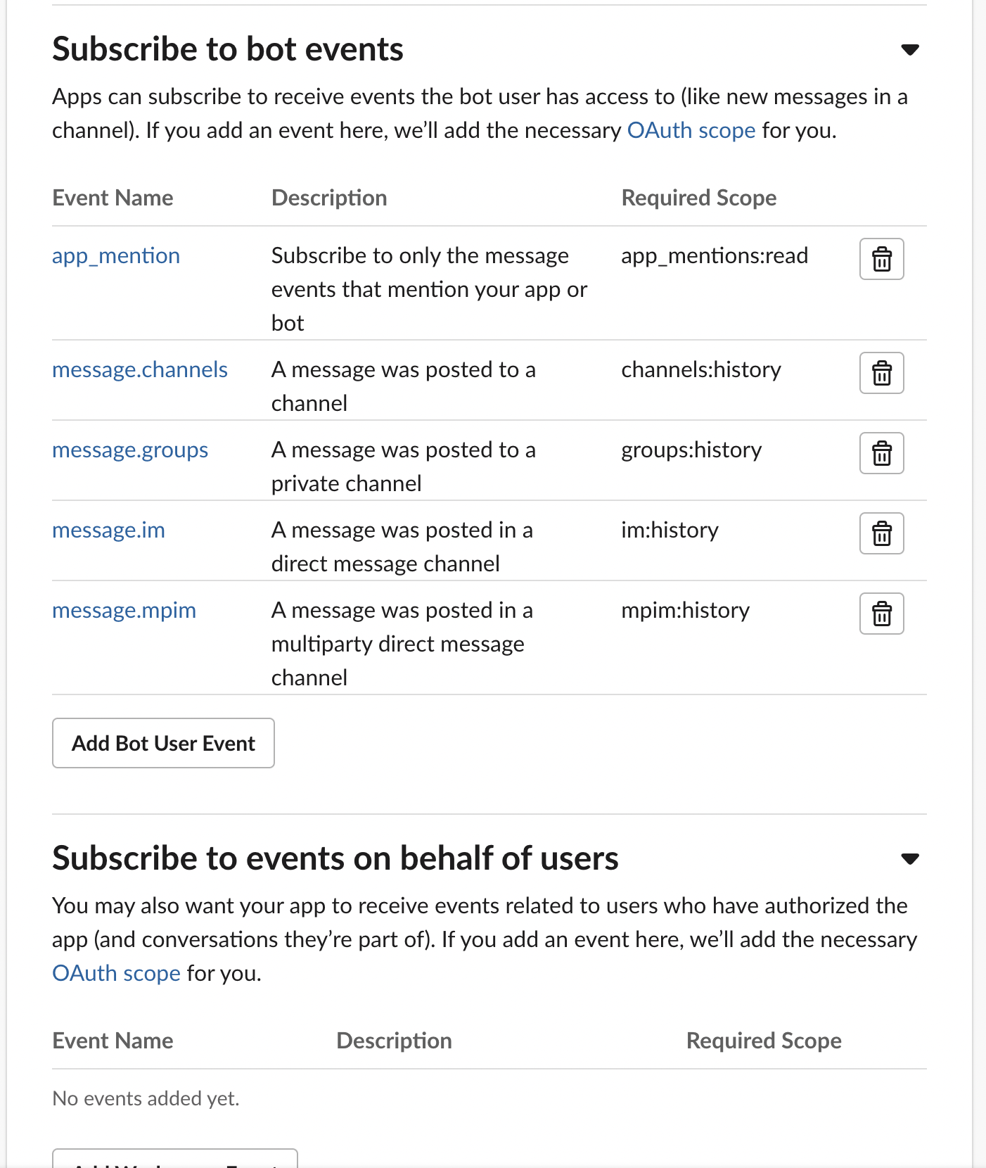 Can a bot listen to mentions triggered by itself in a channel? · Issue #1573 · slackapi/bolt-js ...