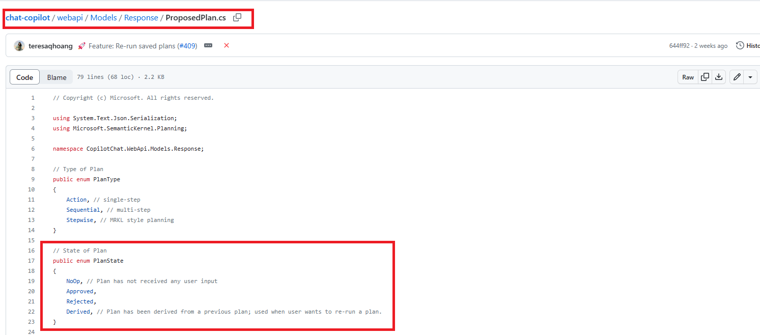 Question: How can I set planState of `ProposedPlan` to `PlanState ...