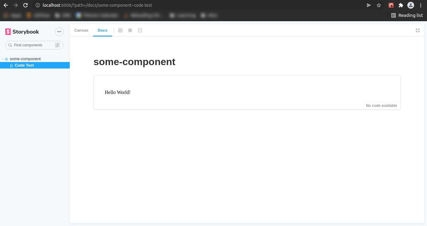 When using MDX with Web Components, the Canvas always shows "No code available" · Issue #17567 ...