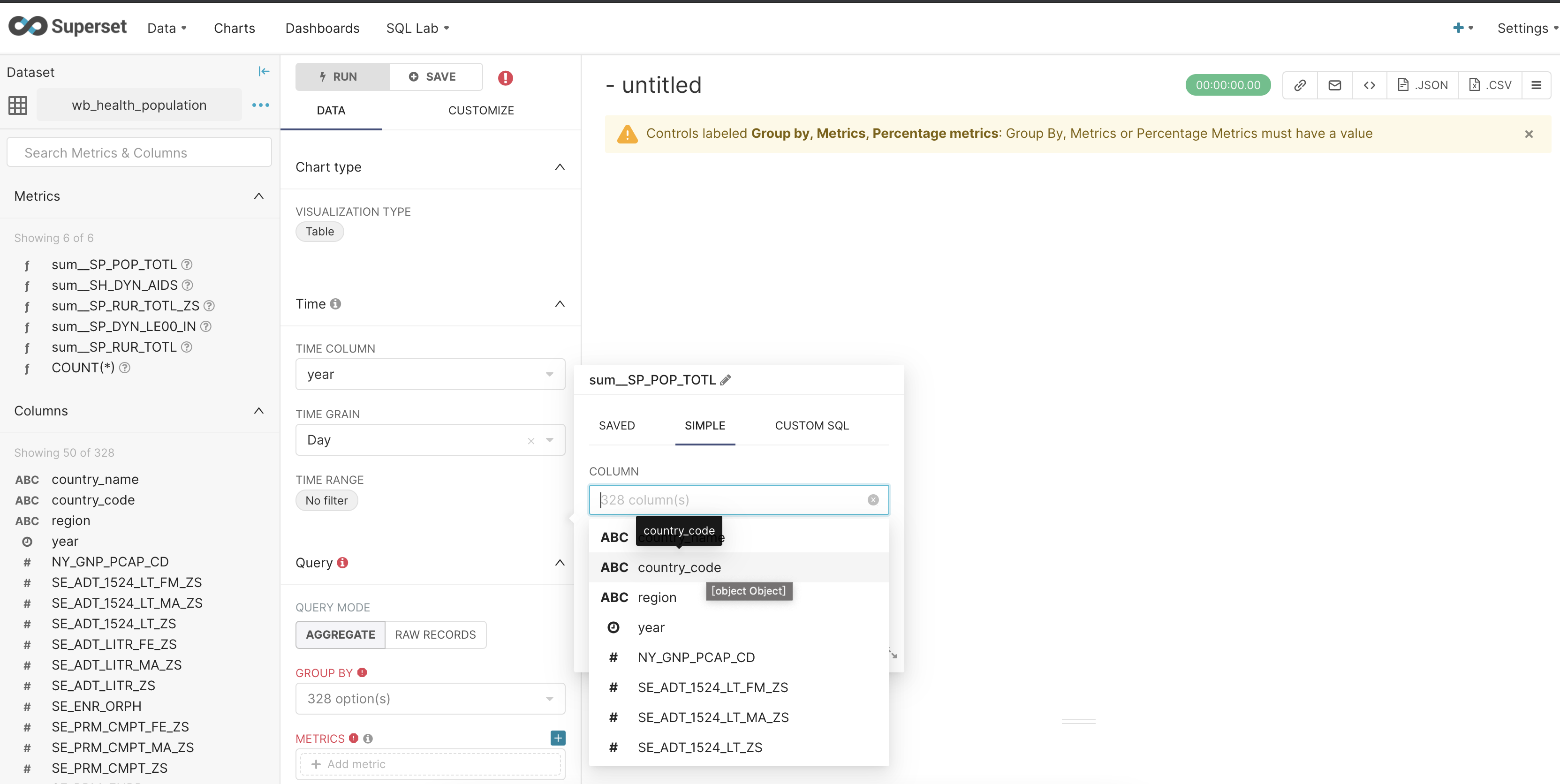 [Tooltip]metrics-edit-popover Form shows [object, Object] title · Issue ...