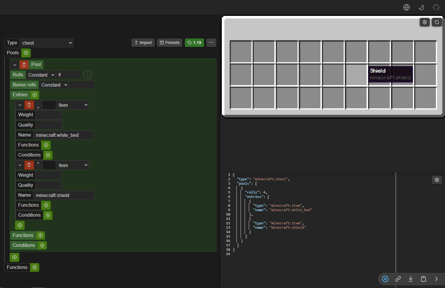 Some items are invisible or render incorrectly in the loot table ...