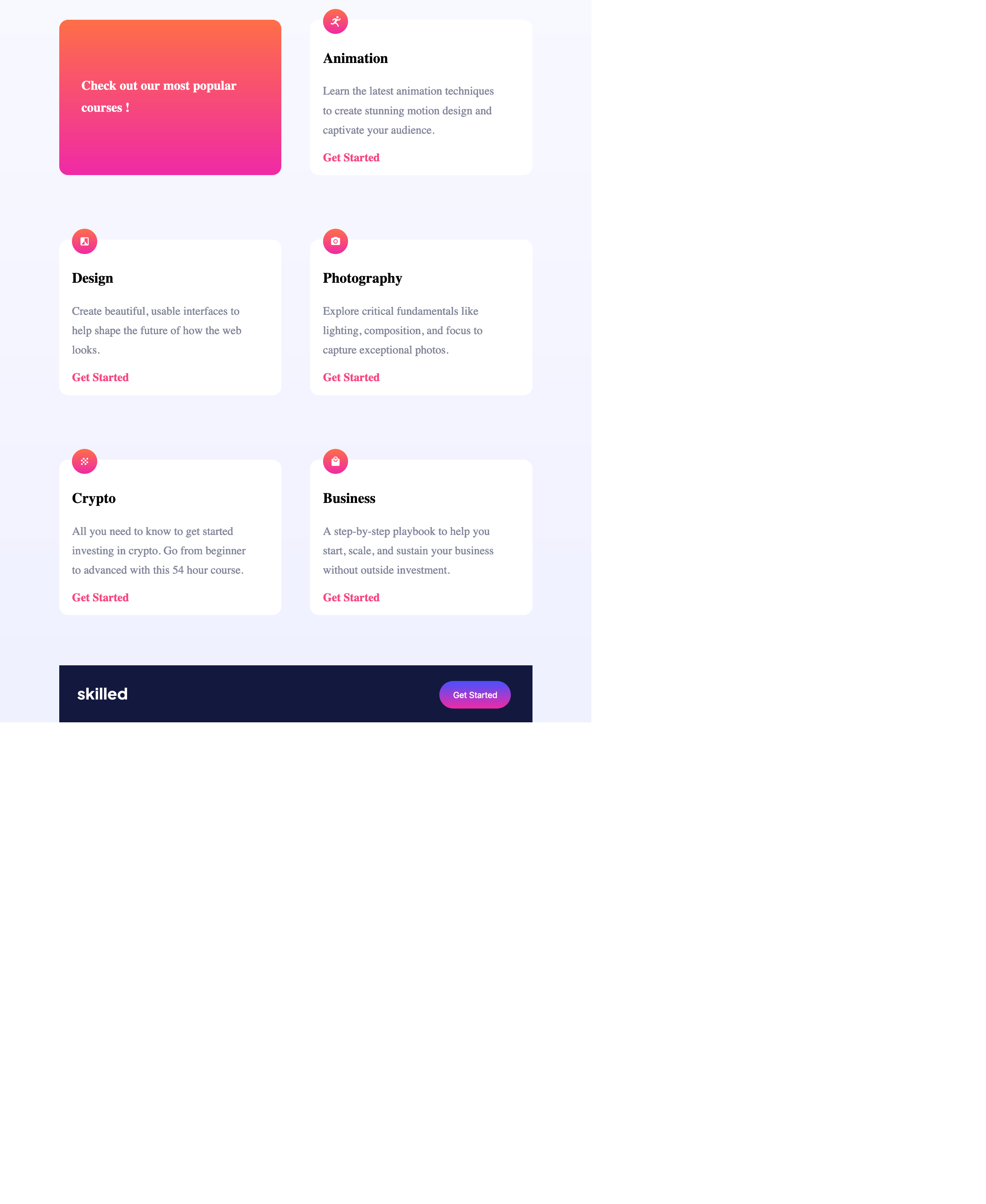 GitHub - valCech/Skilled-e-learning-landing-page