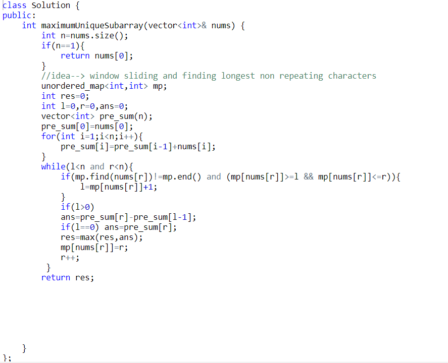 GitHub - aniket1087/MAXIMUM-ERASURE-VALUE: Leetcode question(https://leetcode.com/problems ...