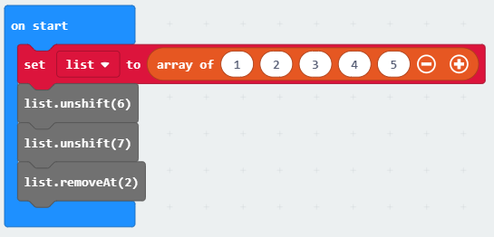 wrong block UI of command (array insert value at beginning) and (array remove value at ...