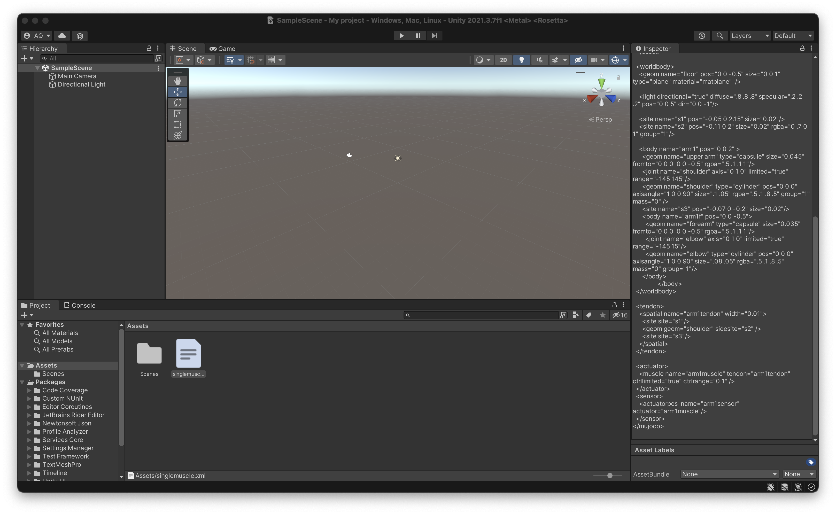 Unity MJ Scene Import - geom mass and density values are lost · Issue ...
