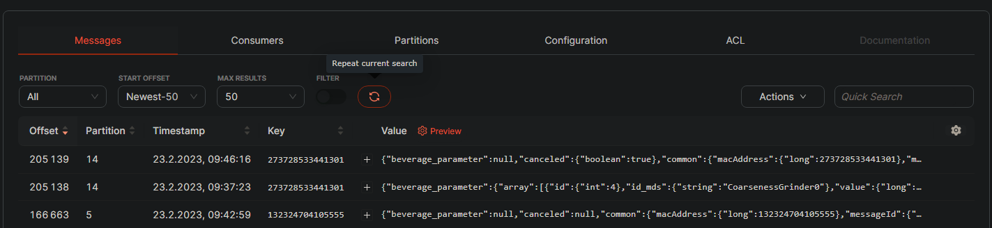 Not showing all messages · Issue #633 · redpanda-data/console · GitHub