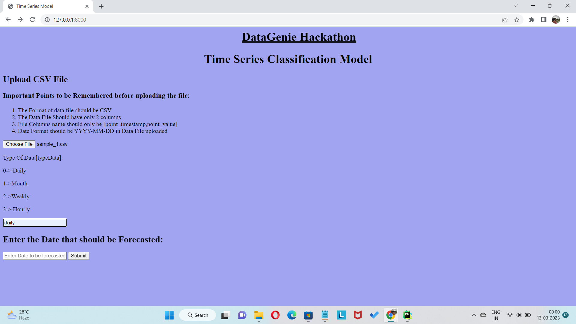 Github Mahitejreddy1008time Series Classifier 