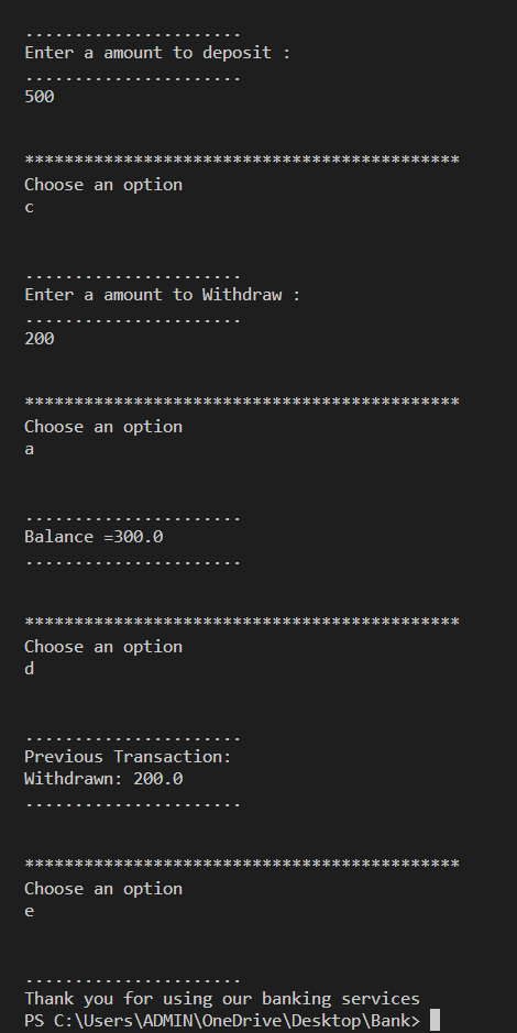 GitHub - SajeedAns786/BankApplication-OOPS-Concept: One should be able ...