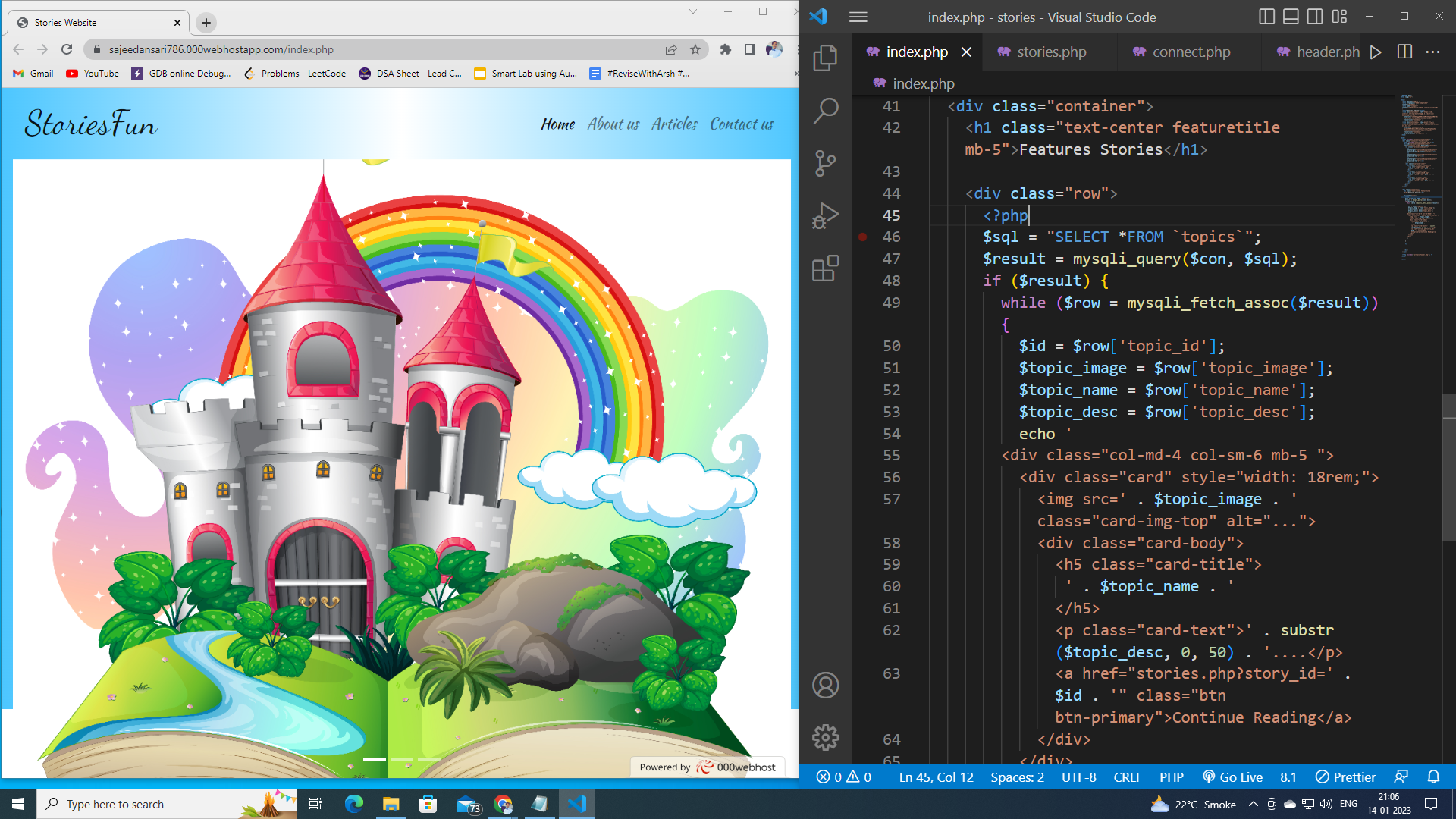 GitHub - SajeedAns786/Story-Website: This is a dynamic story website . It's is made in PHP and ...