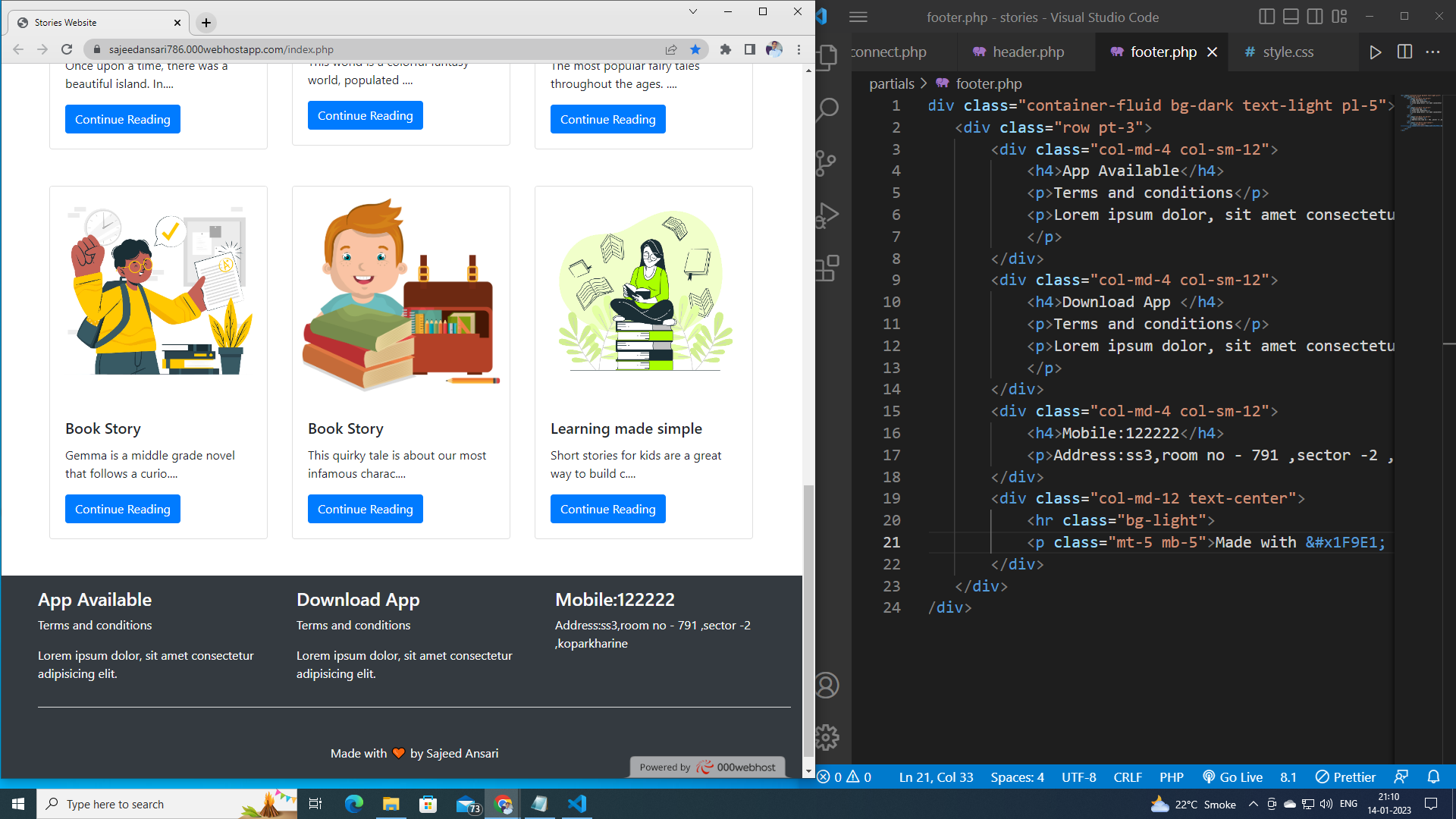 GitHub - SajeedAns786/Story-Website: This is a dynamic story website . It's is made in PHP and ...
