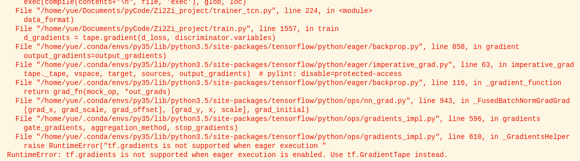 Runtimeerror About Tfgradient In Eager Mode · Issue 23794 · Tensorflowtensorflow · Github 