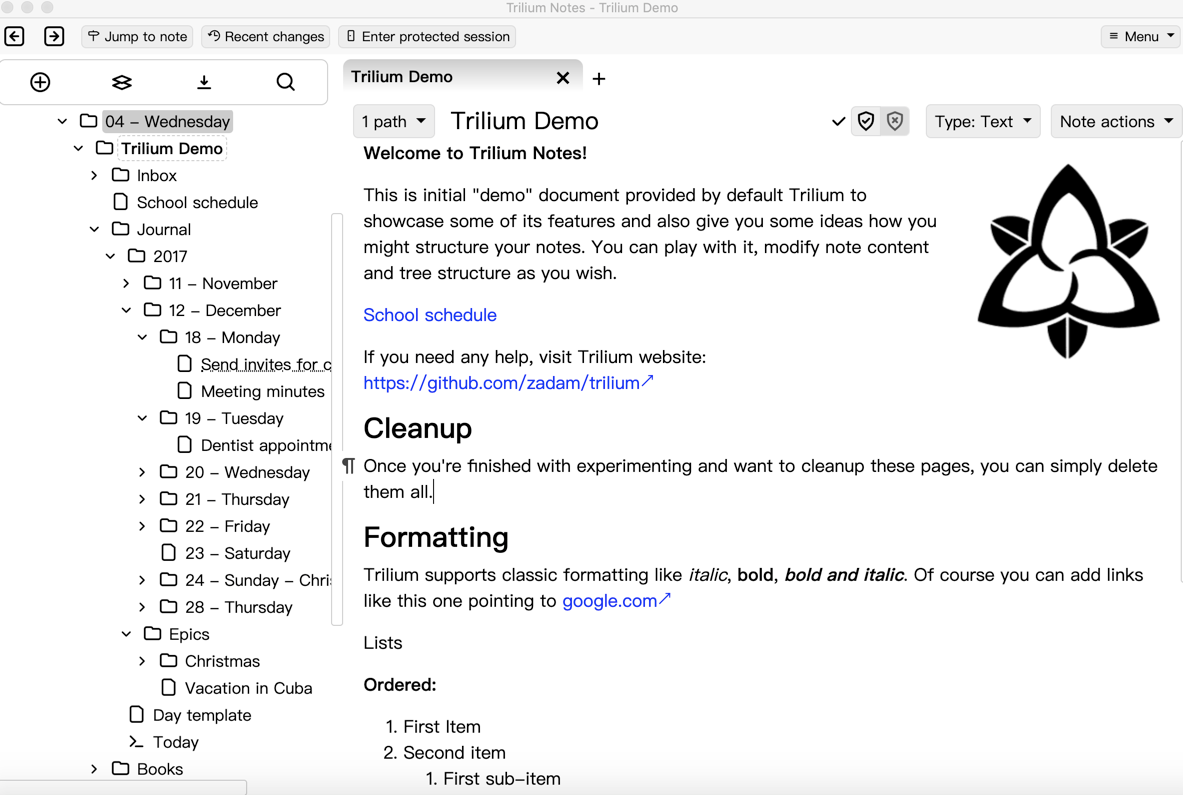 No [Today] Button in default UI · Issue #630 · zadam/trilium · GitHub