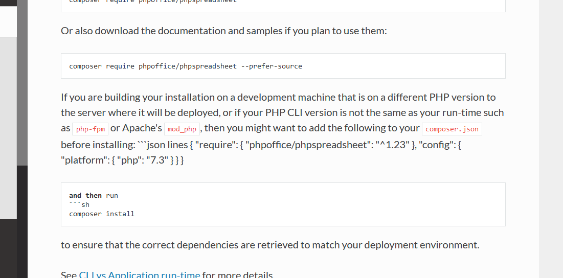 Documentation Rendering Issue · Issue 2980 · Phpoffice Phpspreadsheet · Github