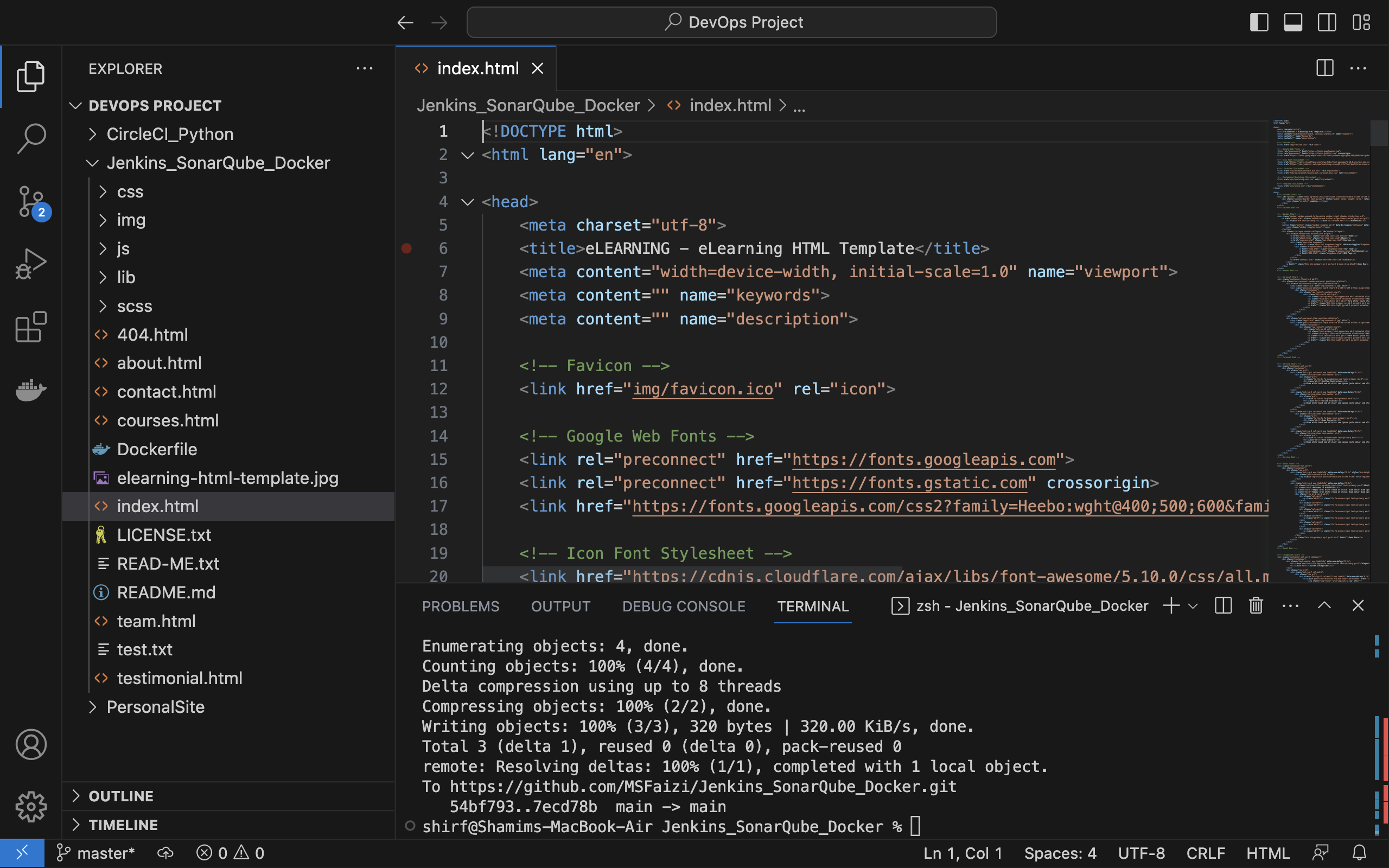GitHub - MSFaizi/Jenkins_SonarQube_Docker