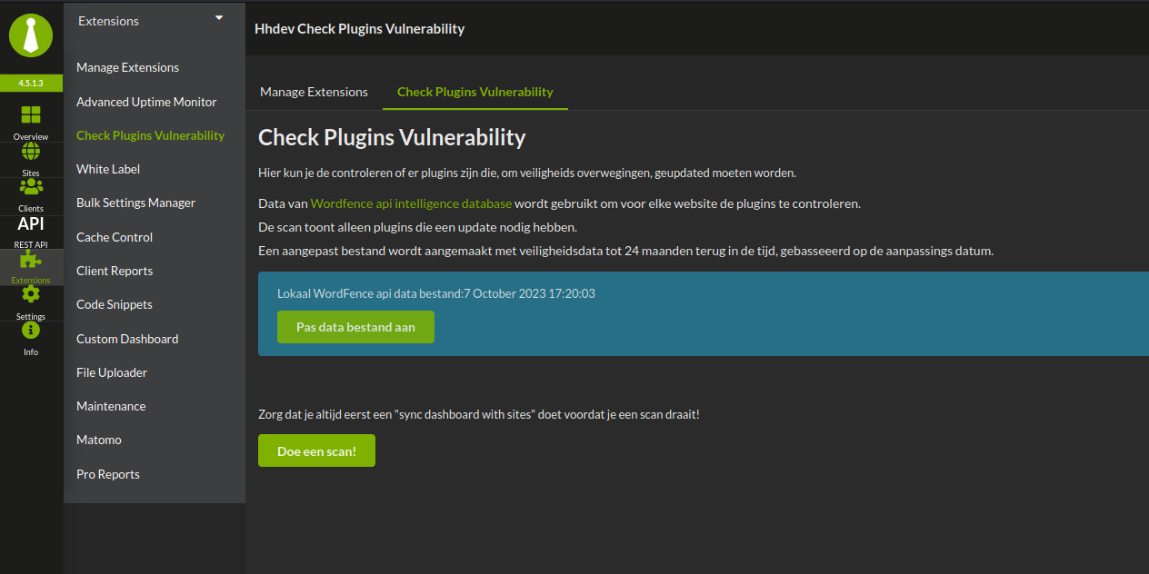 GitHub - herbie4/mainwp-check-plugins-vulnerability-extension: Extension for MainWP Dashboard ...