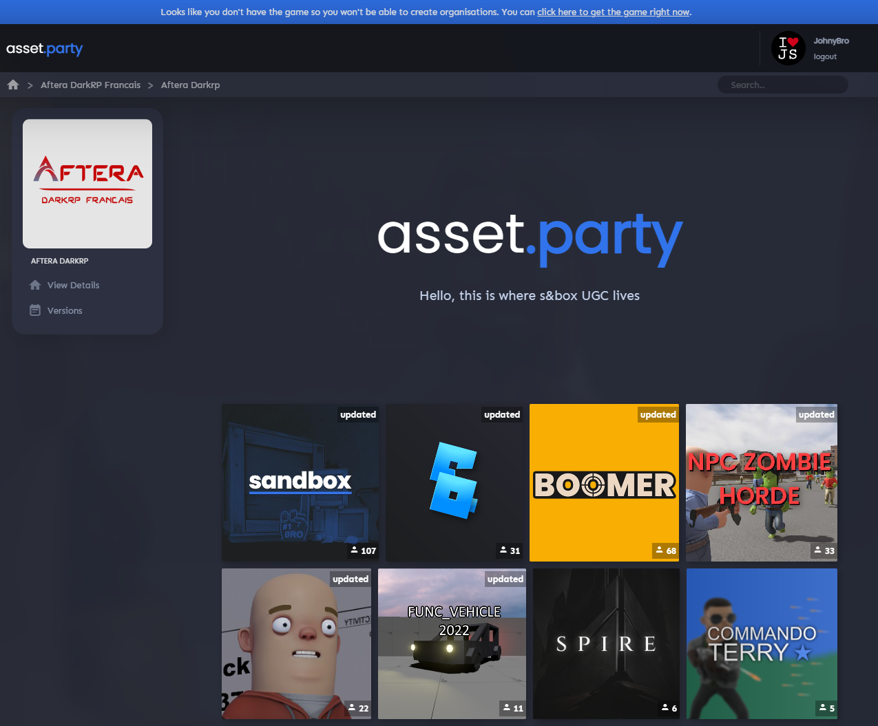 asset.party home page bug · Issue #2067 · Facepunch/sbox-issues · GitHub