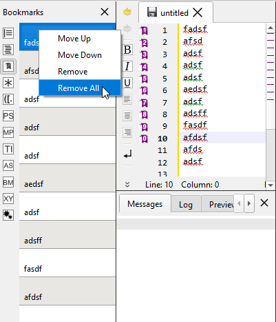 Remove all bookmarks doesn't do what it says in some case · Issue #2599 · texstudio-org ...