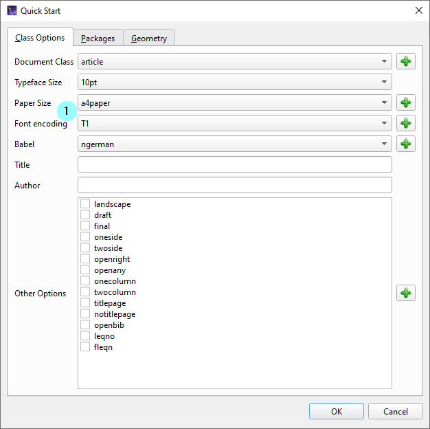 Feature: A Package Panel (Tab) for the QuickStart Wizard · Issue #2831 ...