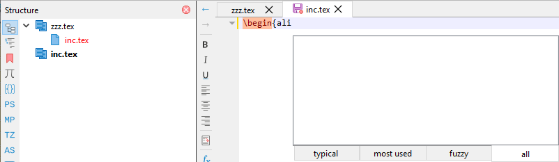 Main document not recognized after automatically creating new included/inputted .tex file from ...