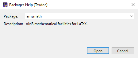 Help → Packages Help... doesn't work in all circumstances · Issue #3143 · texstudio-org ...