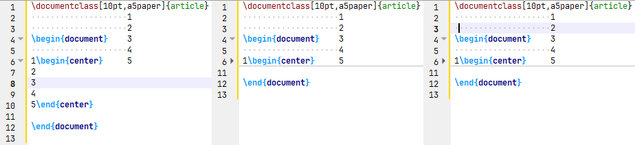 random cursor movement from within folded code · Issue #3241 · texstudio-org/texstudio · GitHub