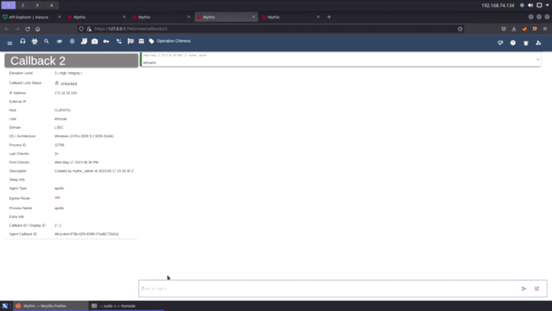 Expanded Callbacks do not receive commands · Issue #288 · its-a-feature/Mythic · GitHub