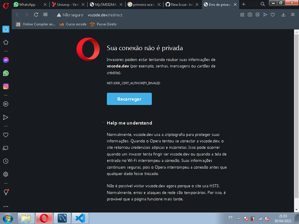Não consigo conectar no Github. · Issue #960 · totvs/tds-vscode · GitHub