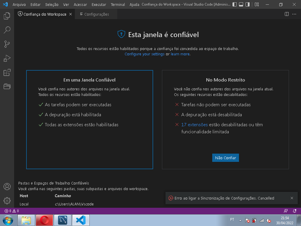 Não consigo conectar no Github. · Issue #960 · totvs/tds-vscode · GitHub