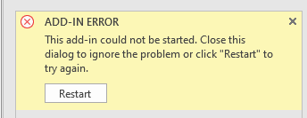 This add-in could not be started. Some users see this after switching to Edge WebView2 · Issue ...