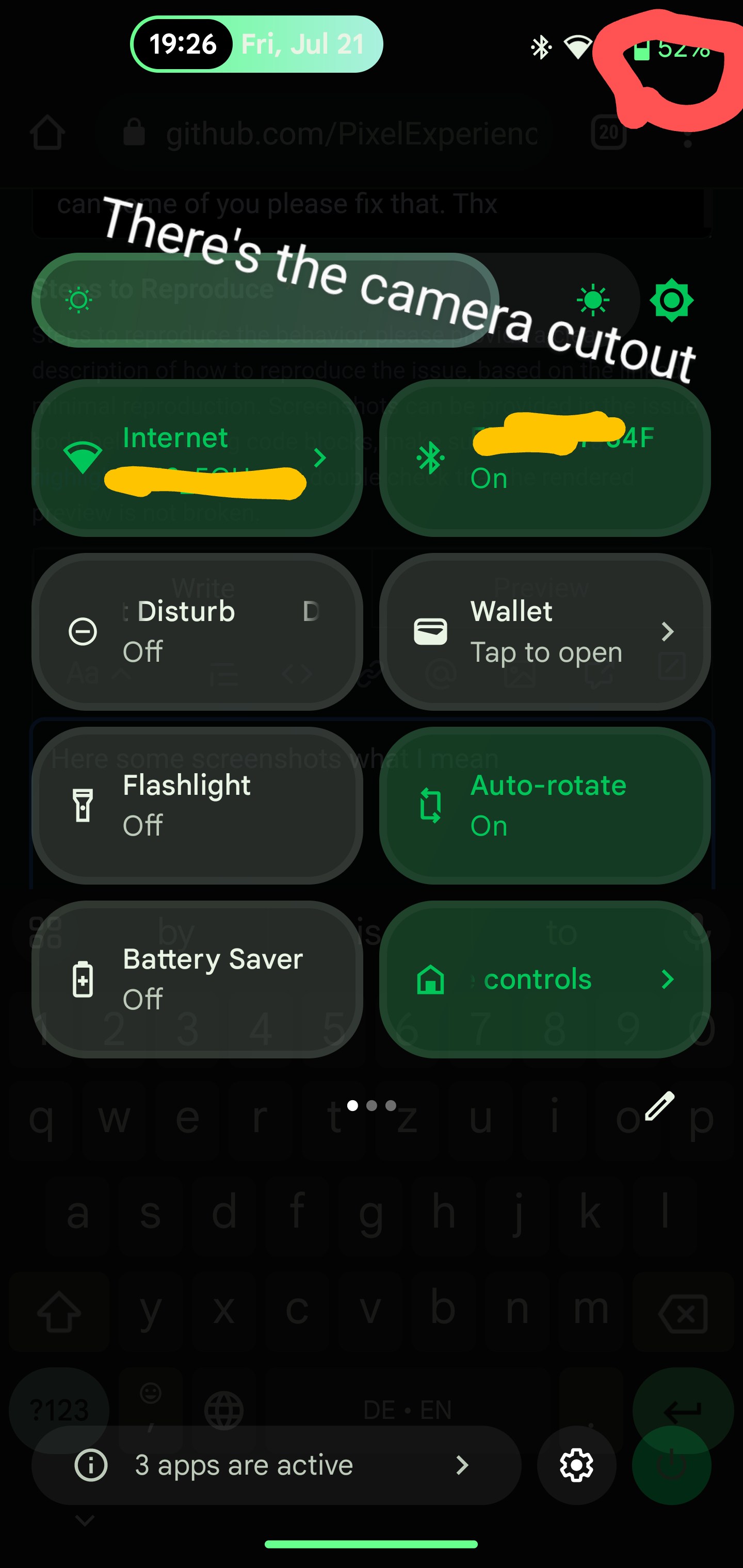 Battery is not displayed in full quick settings · Issue #5439 · PixelExperience/android-issues ...