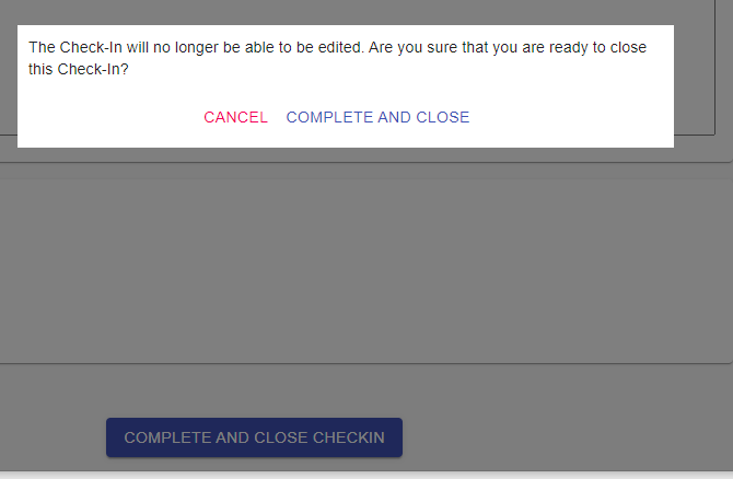 Cannot Complete and Close Check-In (S) · Issue #1359 · objectcomputing/check-ins · GitHub