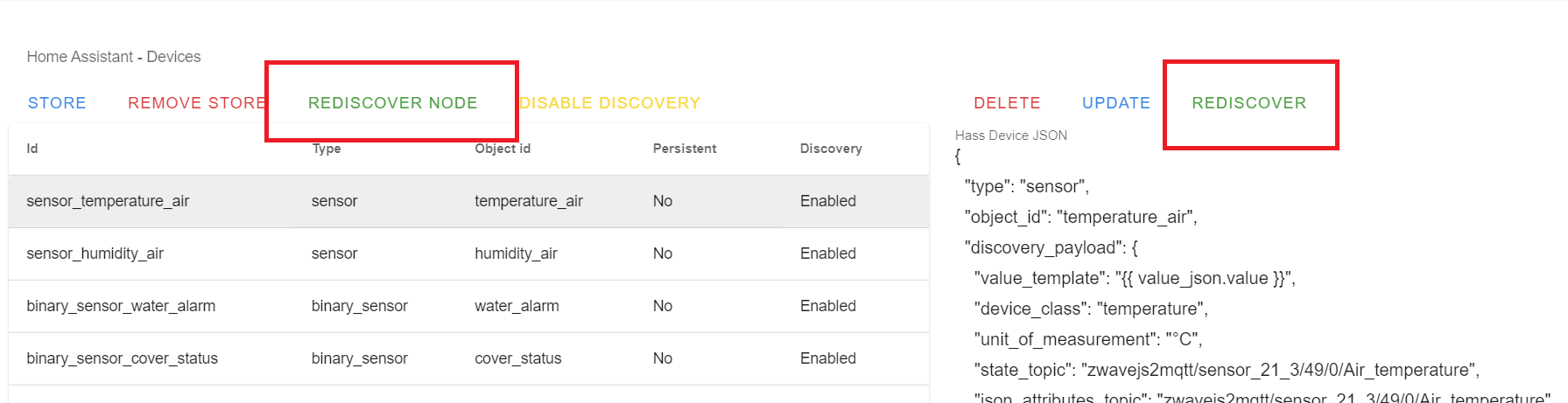 [feat] HASS "Rediscover node" should warn that it won't do anything · Issue #2733 · zwave-js ...