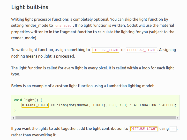 VisualShader : Light Fragment - DIFFUSE_LIGHT · Issue #68684 · godotengine/godot · GitHub