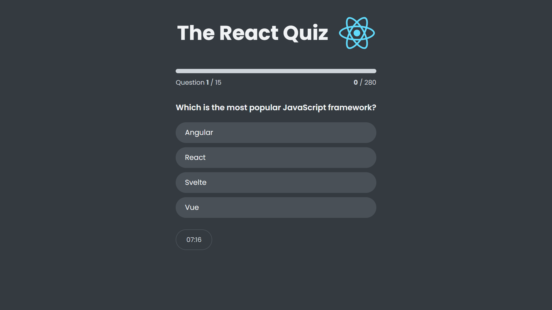 GitHub - sougatadas9874/React-Quiz: A Quiz App in React.