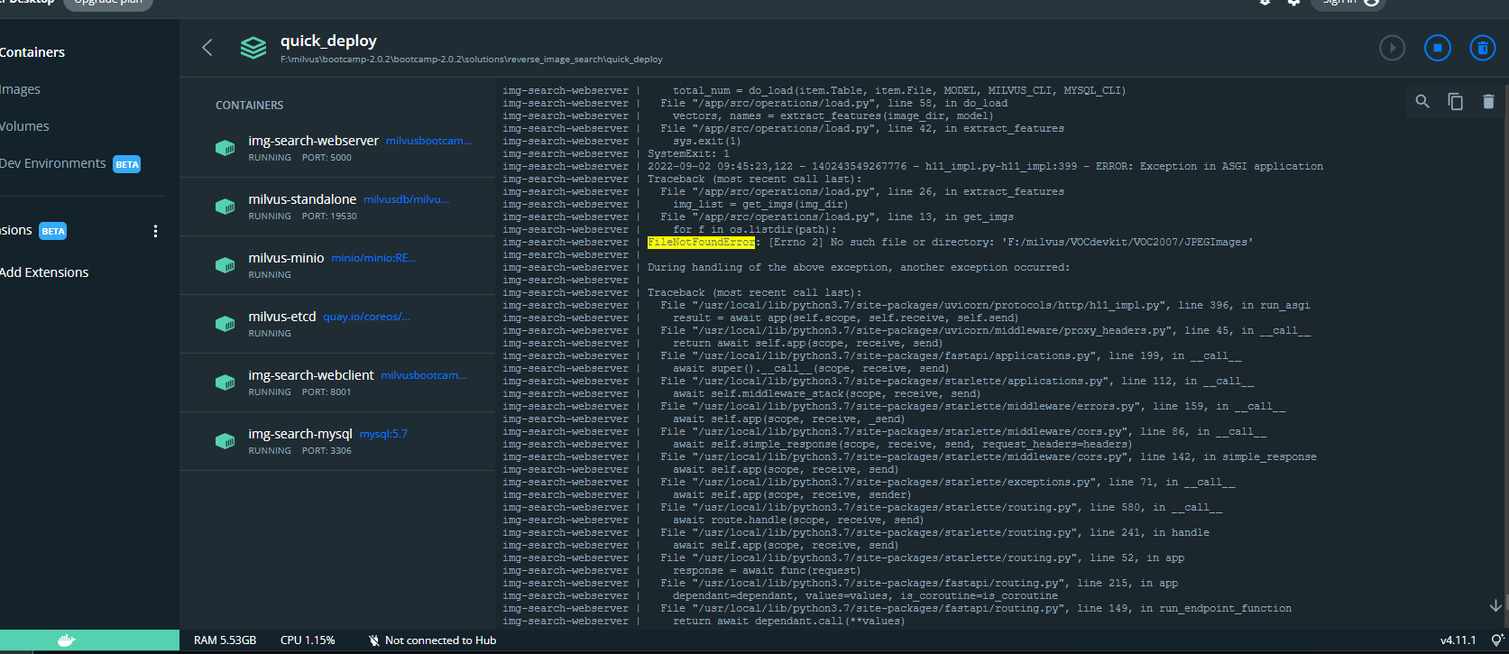 以图搜图：找不到数据集 · Issue #1068 · milvus-io/bootcamp · GitHub