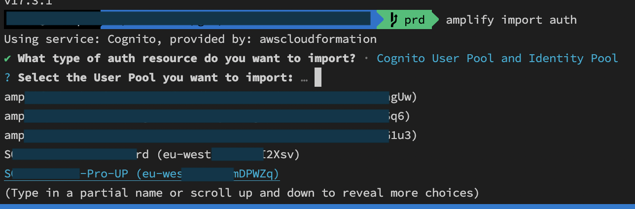 Unable To Link Different Cognito User Pools To Different Environments Within Same App · Issue