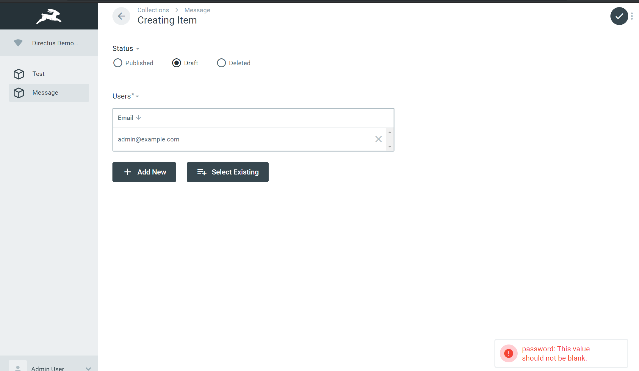 directus_users password required validation is too aggressive (relational) · Issue #1180 ...