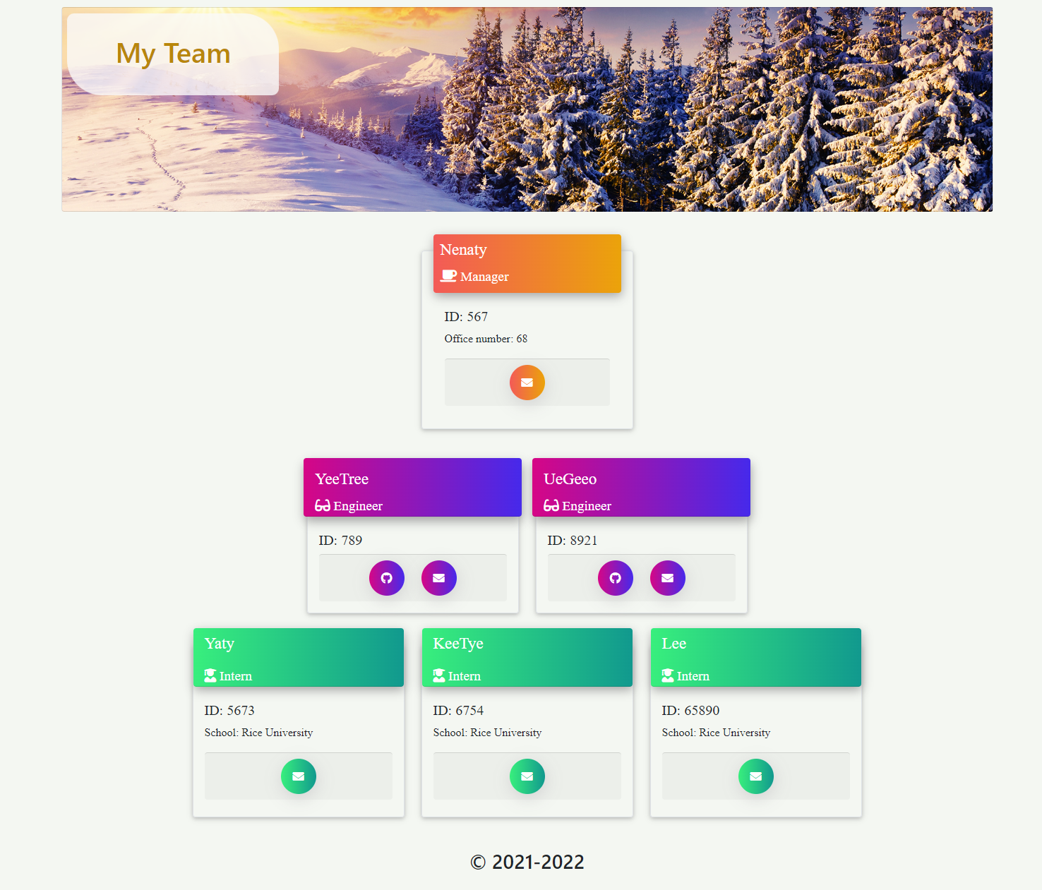 GitHub - channchealysek/cs-team-profile-generator: A command-line application let user to input ...