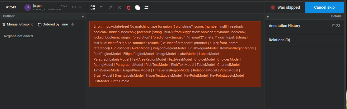 Web UI display error after adding annotations via REST API. · Issue #3581 · HumanSignal/label ...