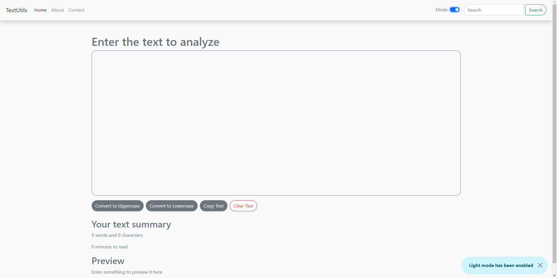 GitHub - sohamw03/ReactTextutils: Text utility website created with React.js