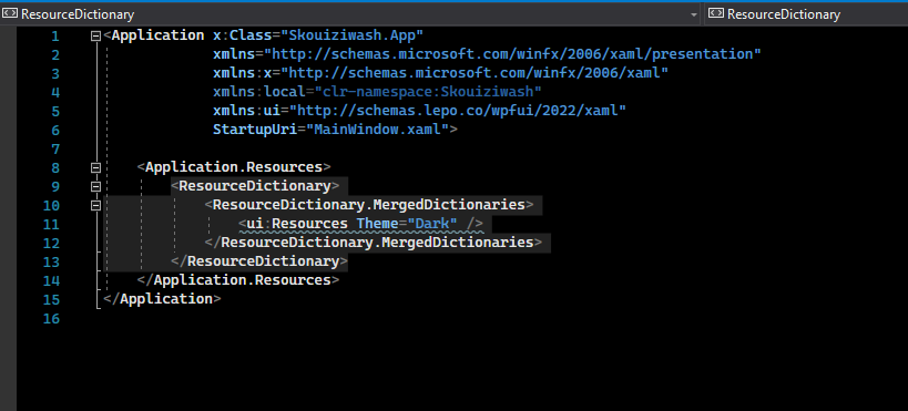 ui:Resources doesn't exist in namepsace "http://schemas.lepo.co/wpfui/2022/xaml" · Issue #295 ...