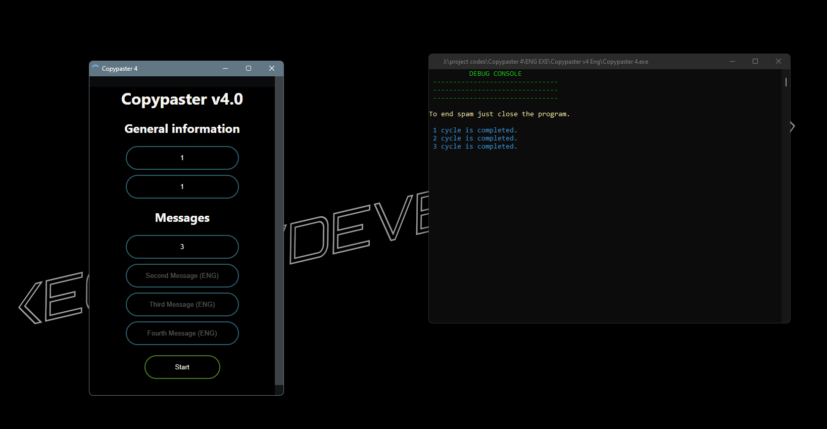 GitHub - echocomplex/copypaster4: Simple spammer for your PC