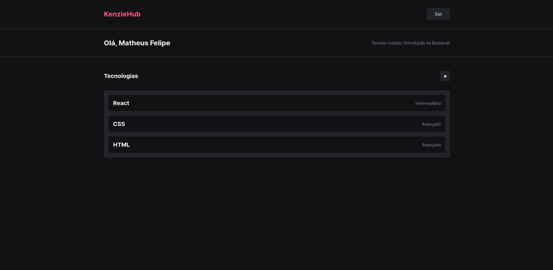 GitHub - matheusfelipetp/kenzie-hub