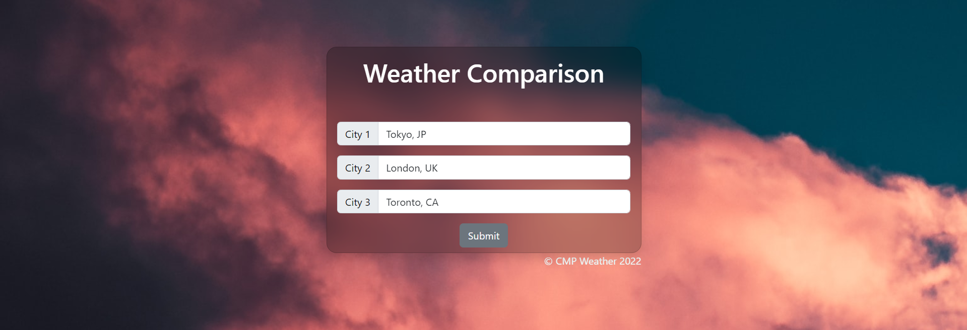GitHub - leonardoacr/weather-comparison: This website compare the ...