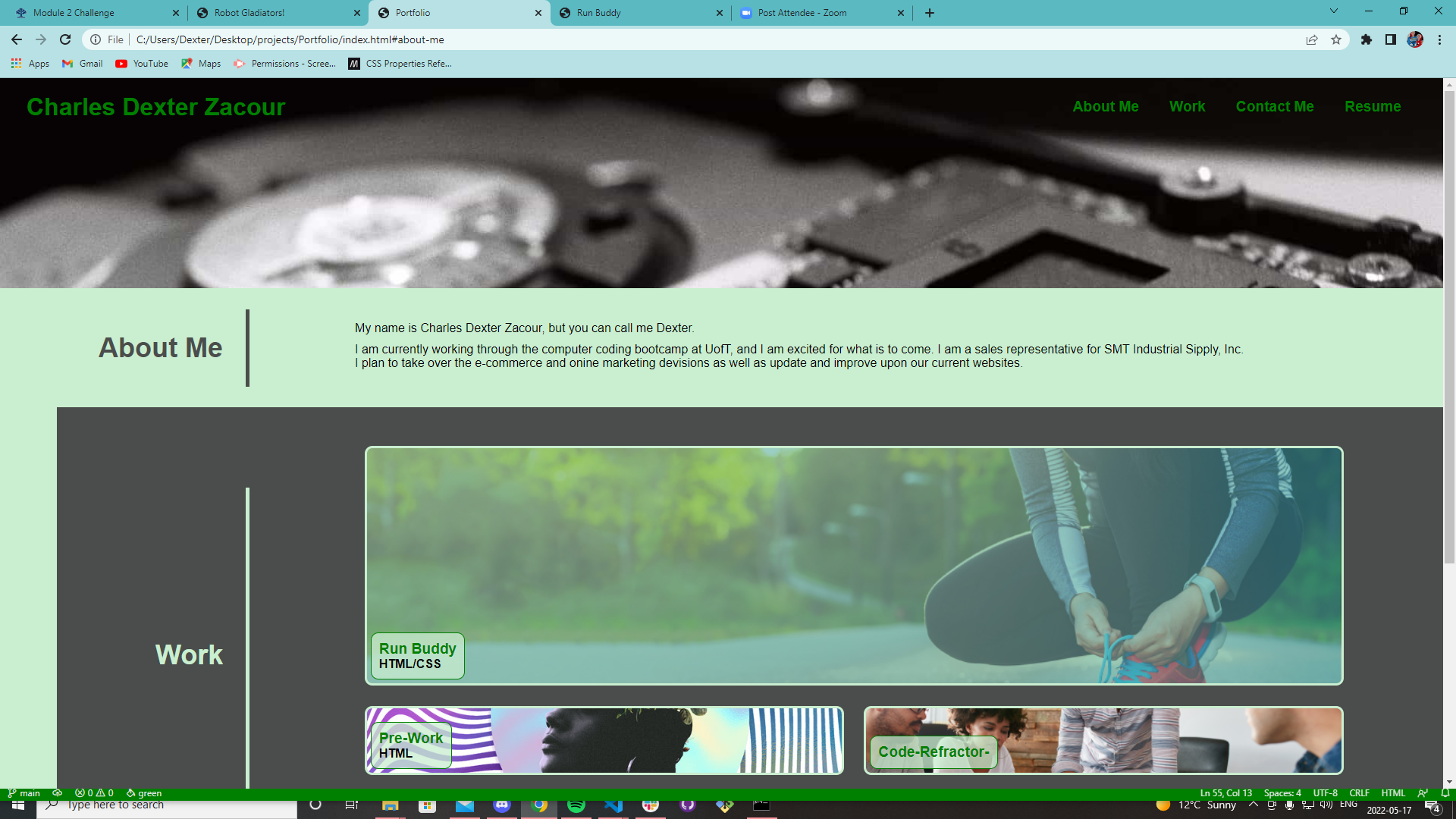 Github Dexzax Portfolio