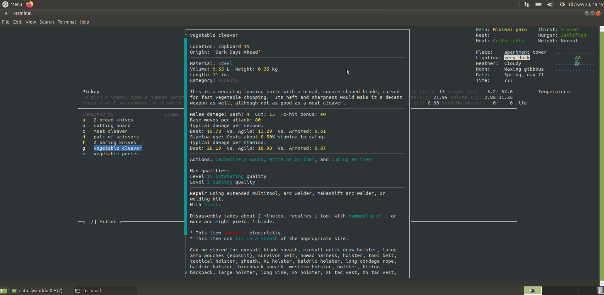 Vegetable cleaver is slightly better than the meat cleaver, despite it’s description saying the ...