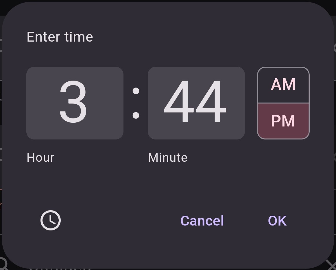 Changing TimePicker · Issue #127035 · flutter/flutter · GitHub